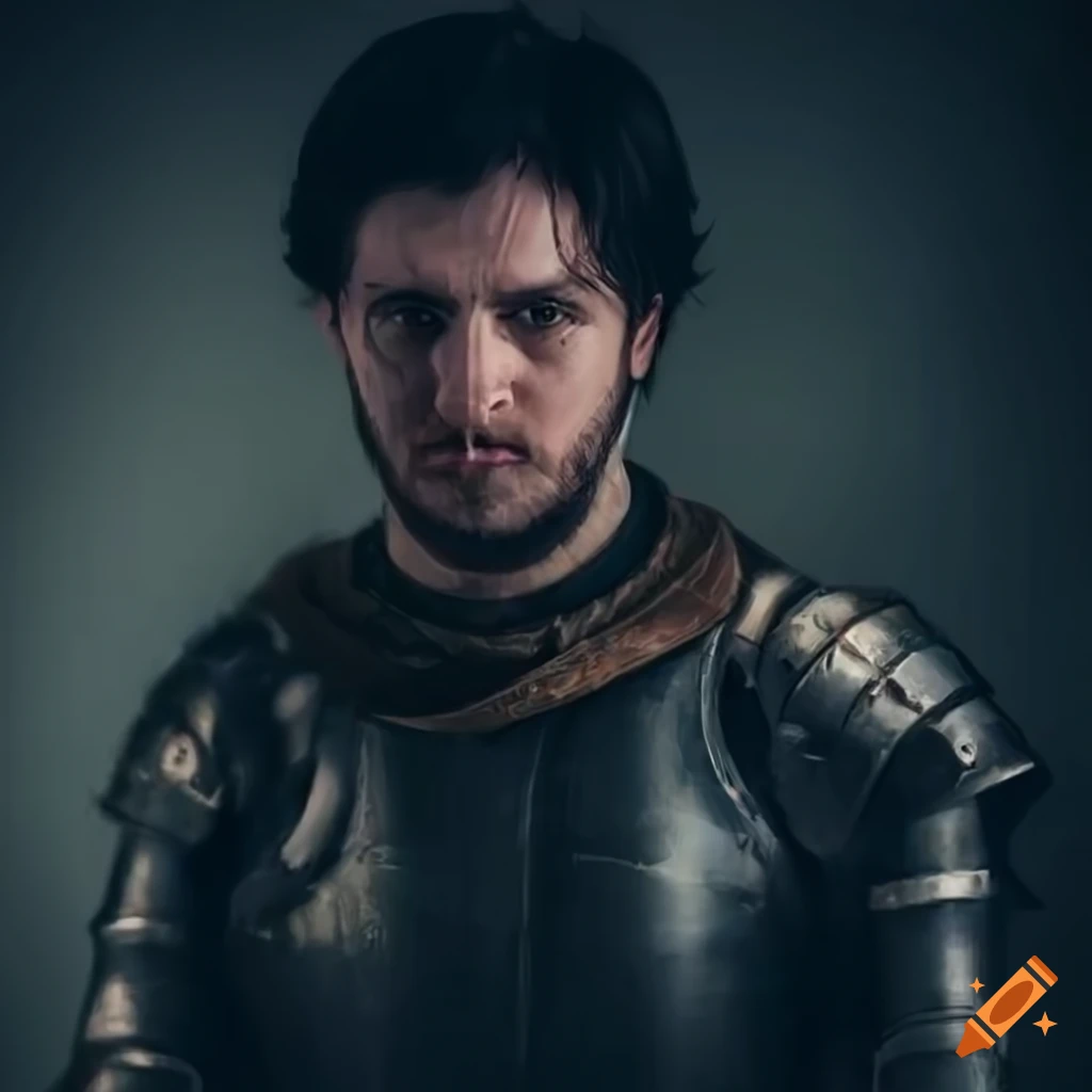 Medieval king inside a castle on Craiyon