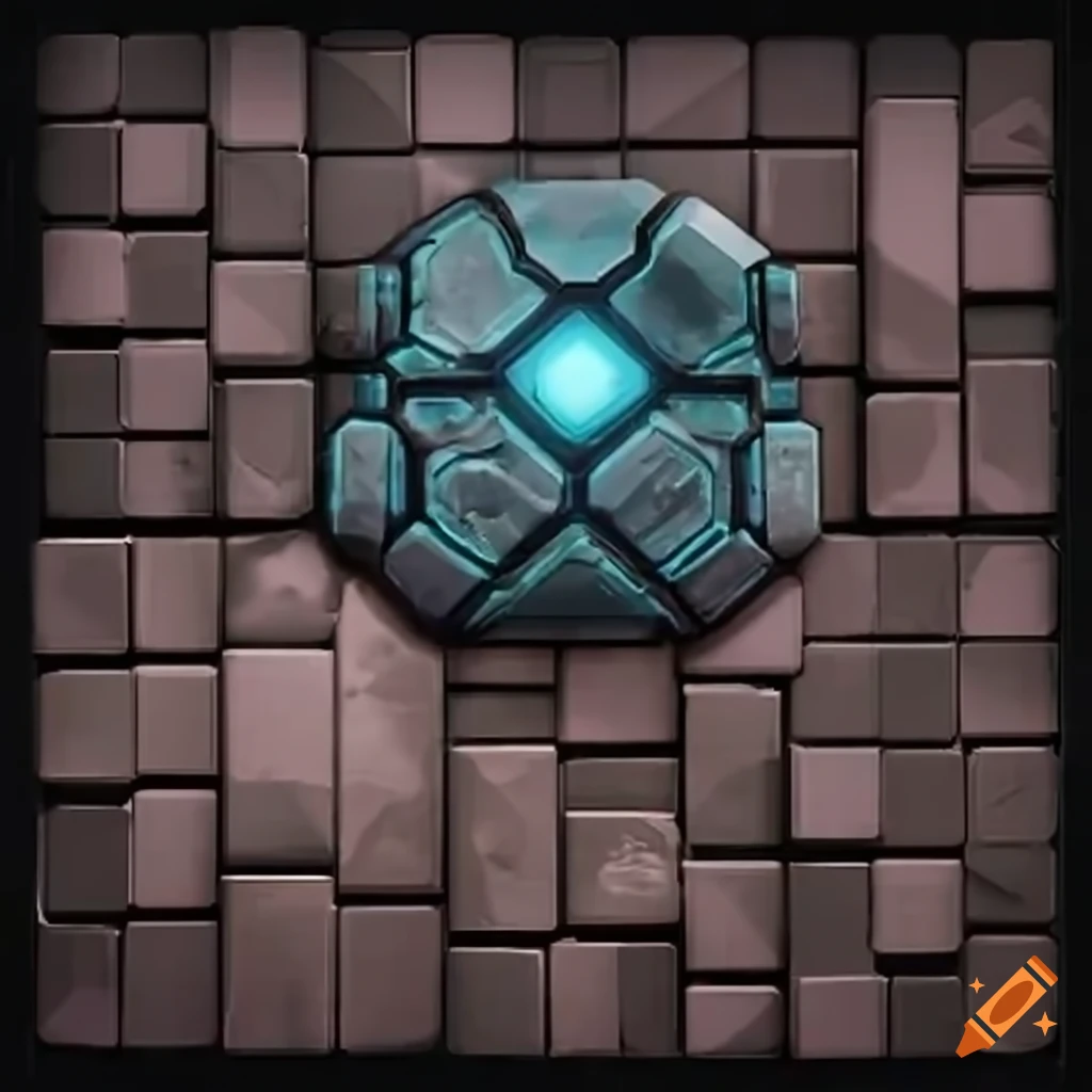 Realistic rock platform tiles for metroid dread game on Craiyon