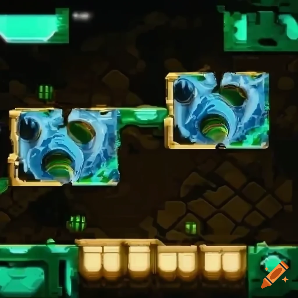 Tileset for metroid dread game