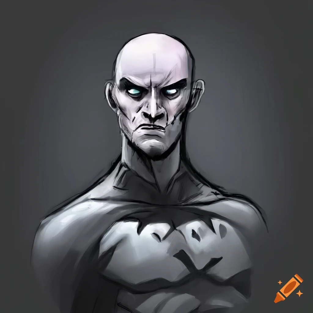 Drawing of the Batman Villain Sickle Abromimich on Craiyon