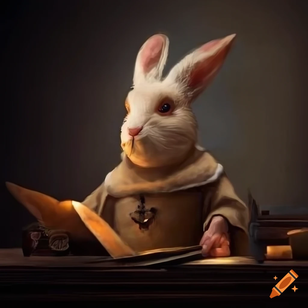 Jedi rabbit on Craiyon