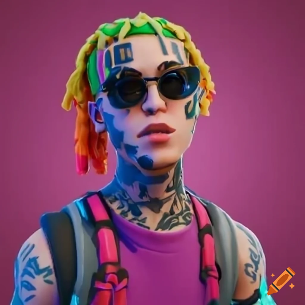 Lil skies in fortnite style on Craiyon