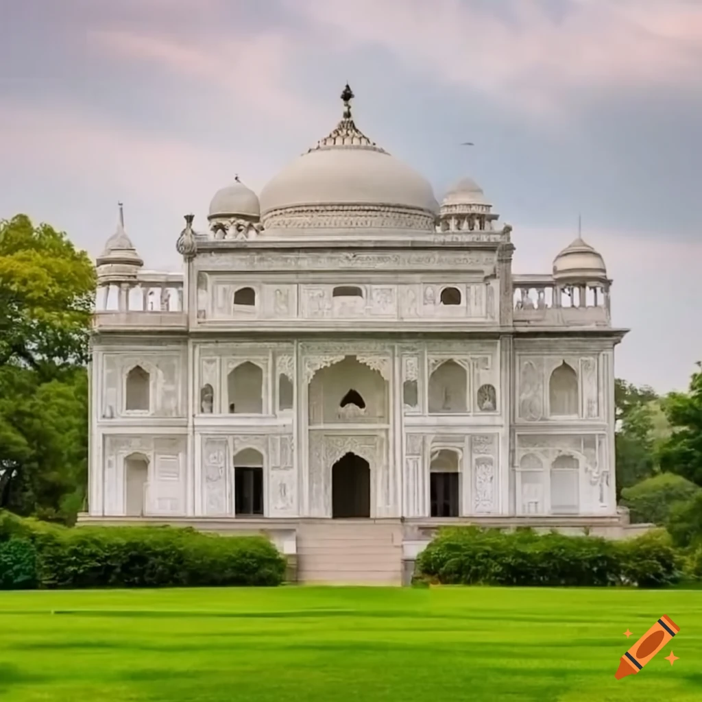 Front view of mughal mahal white house whitemarsh lynnewood