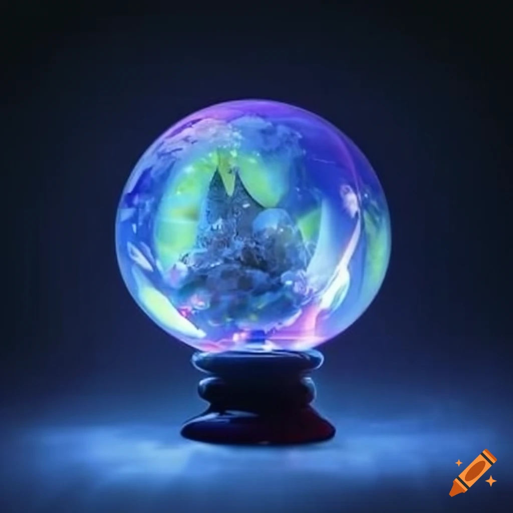 Mysterious crystal ball on Craiyon