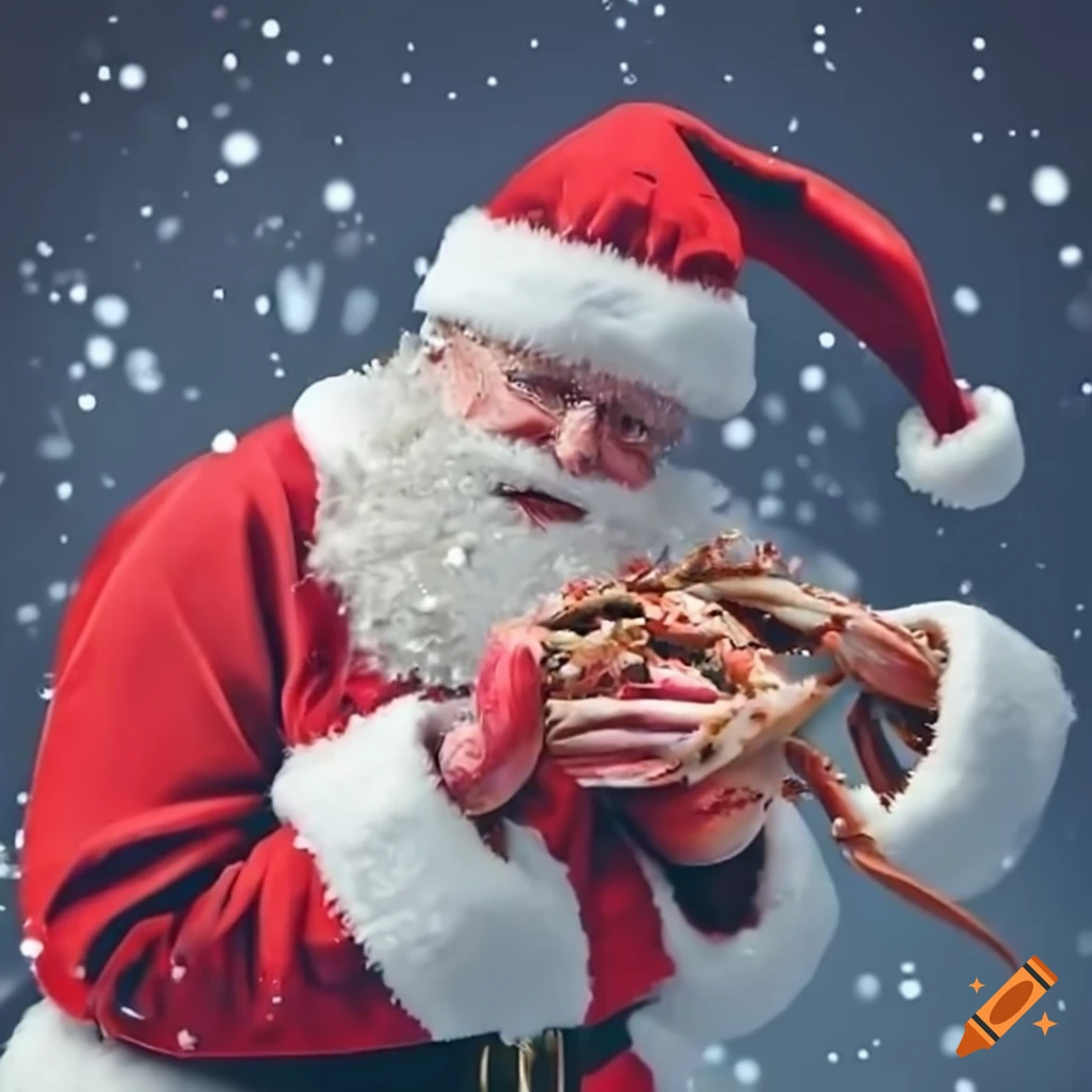 Santa in hawaiian shirt enjoying a beer on a tropical beach on Craiyon