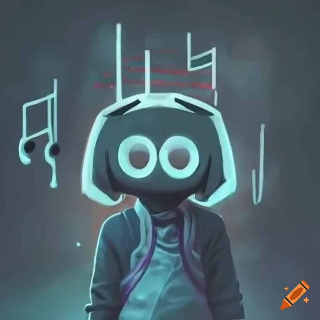 Illustration of Discord music streaming on Craiyon