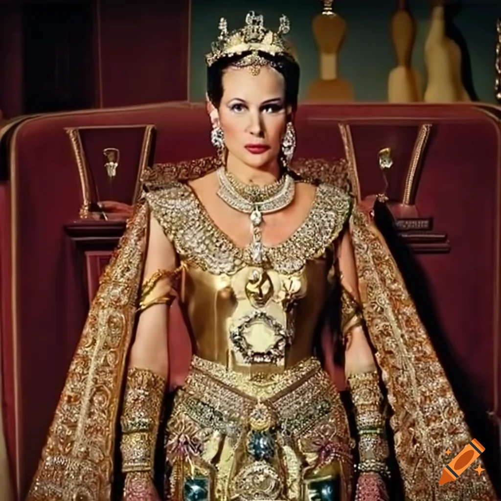 Cinematic photo of Queen Esther's royal attire on Craiyon