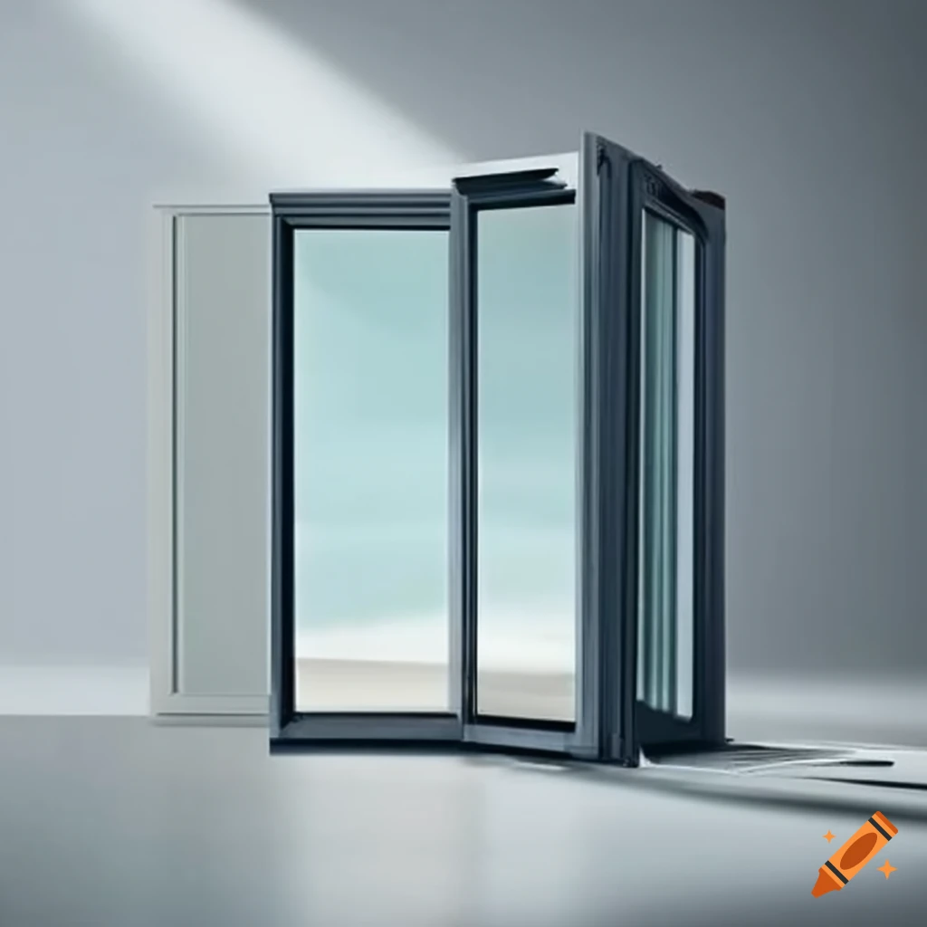 Aluminum windows for house on Craiyon