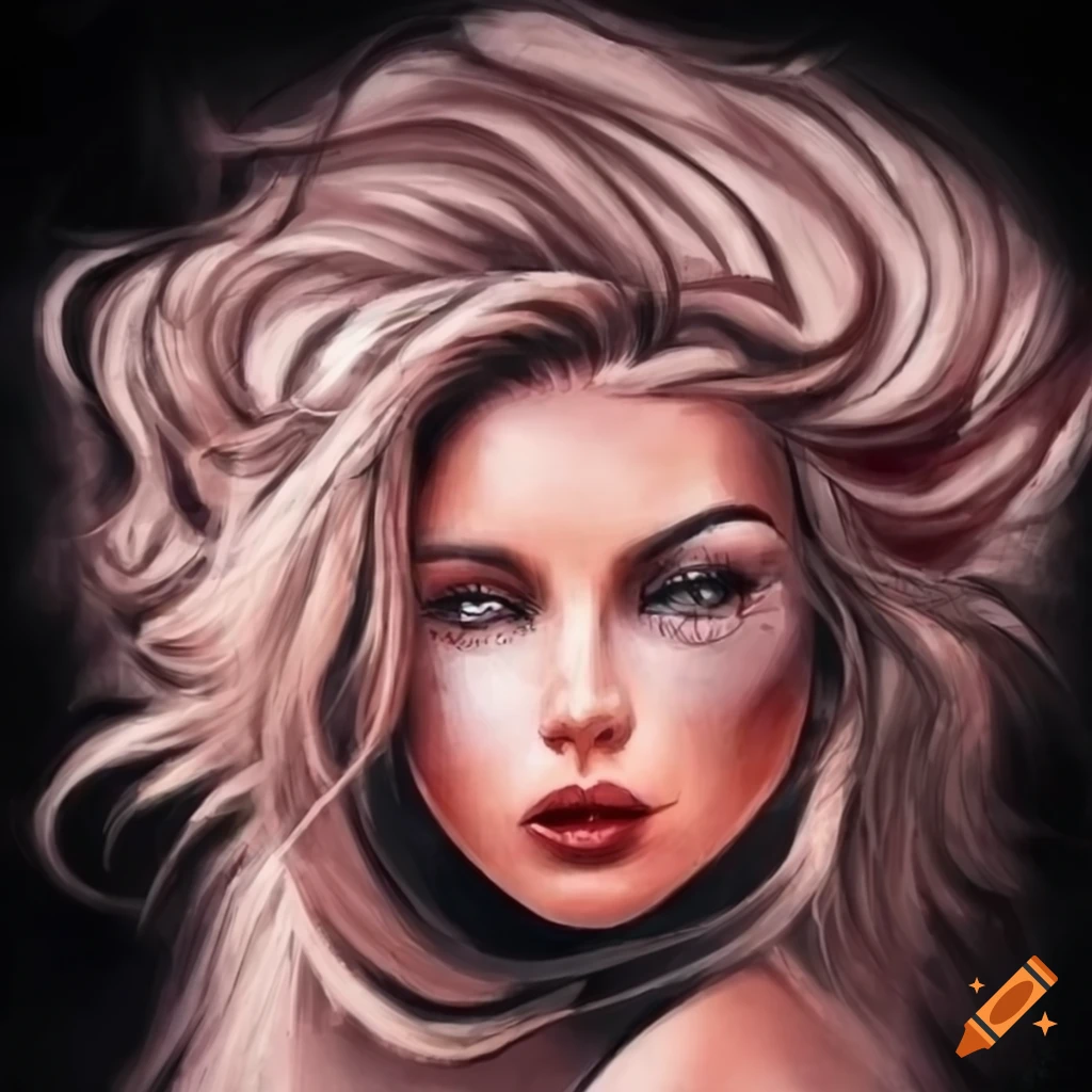 Lia crucet illustration in vedette style