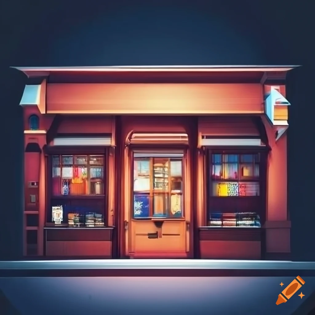 Front view of a store