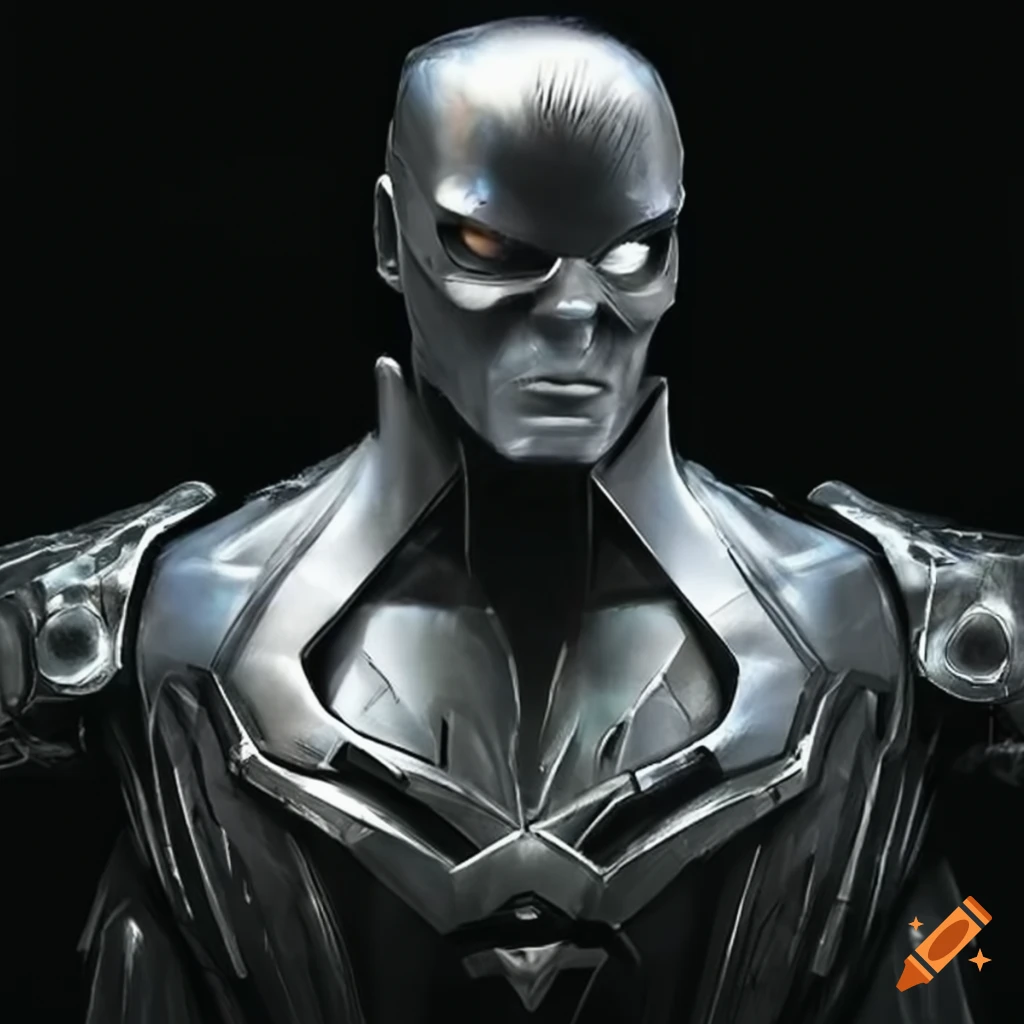 Image of a titanium superhero on Craiyon