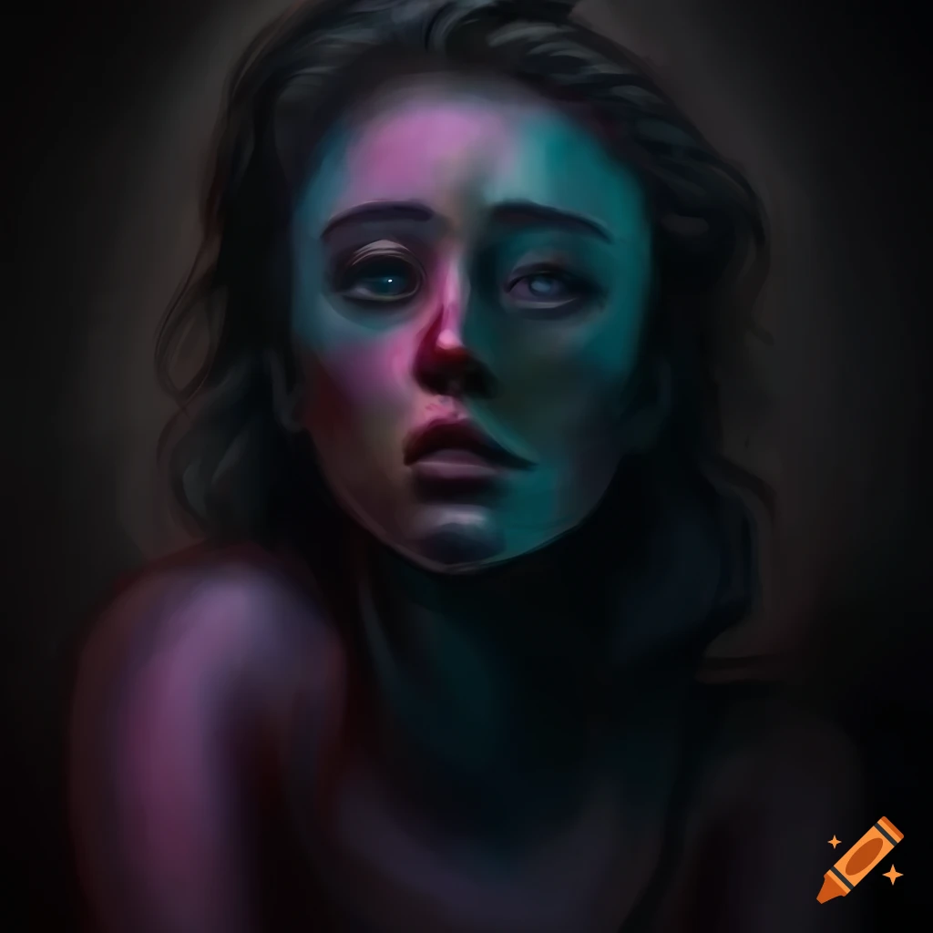 Moody and emotional artwork on Craiyon