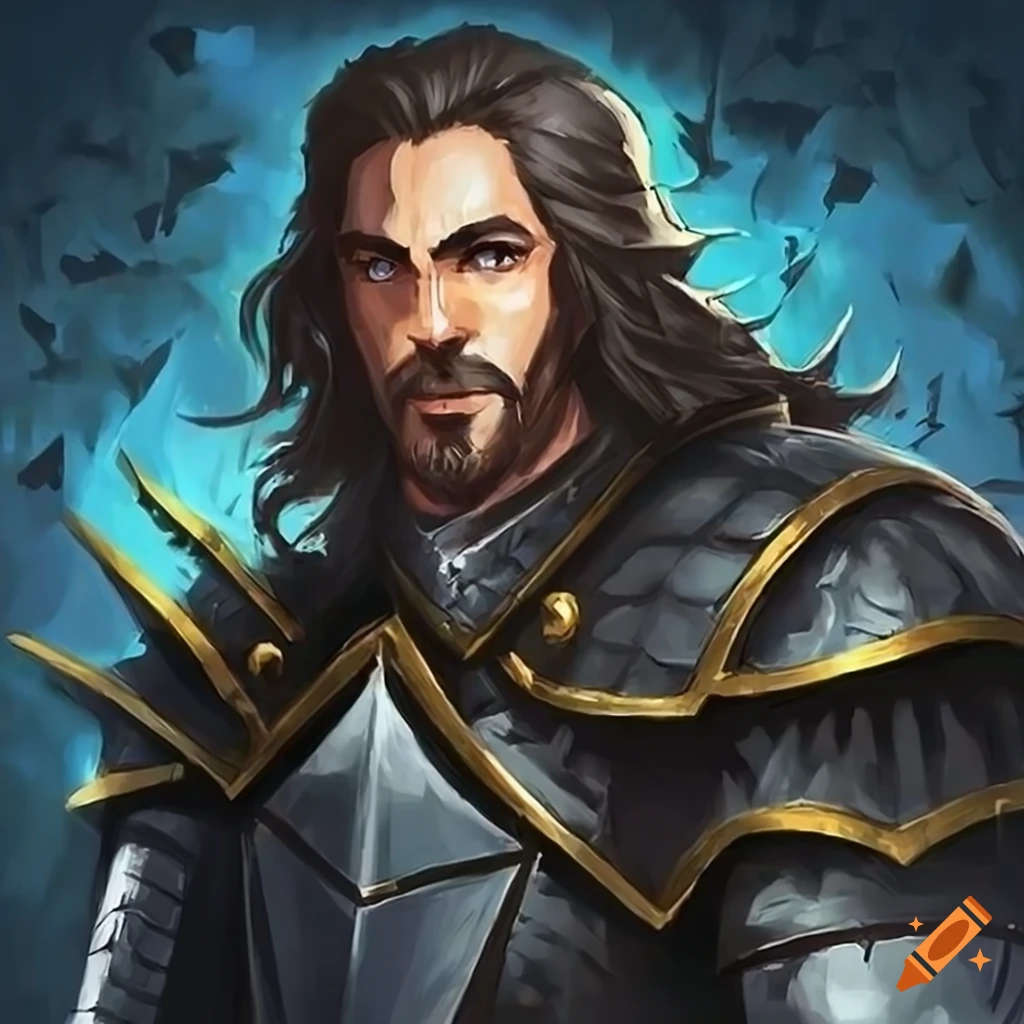 Detailed portrait of a knight, warrior or magician on Craiyon