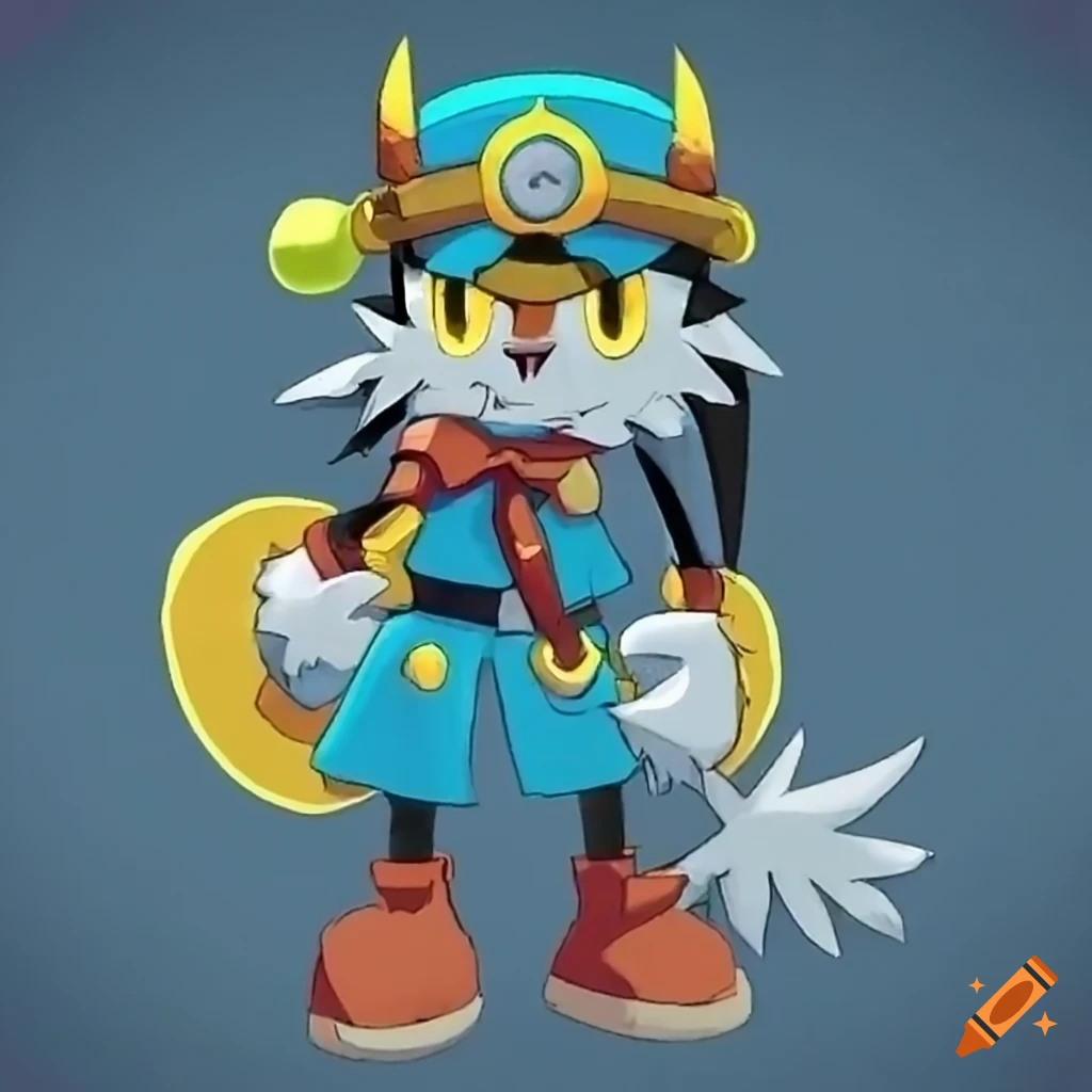 Klonoa dressed as viking warrior