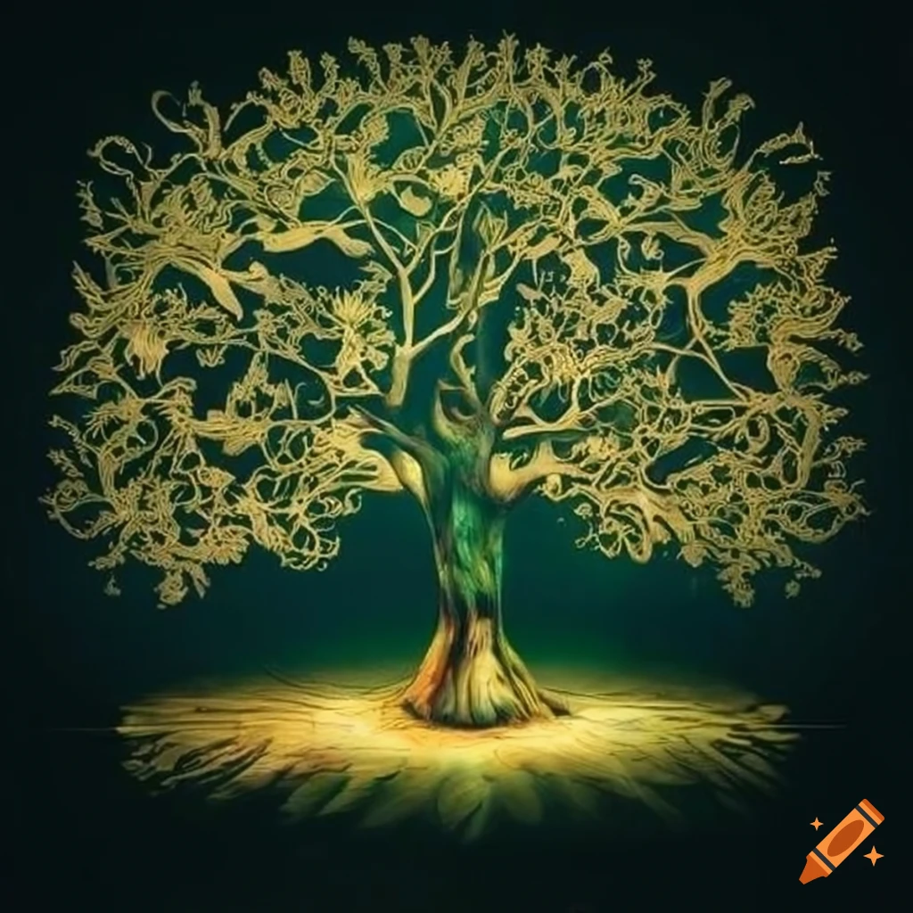 Representation of a life tree as a genealogical tree