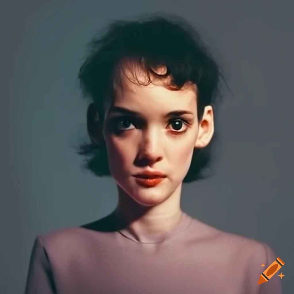 Close-up portrait of a stunning androgynous person with soft features ...