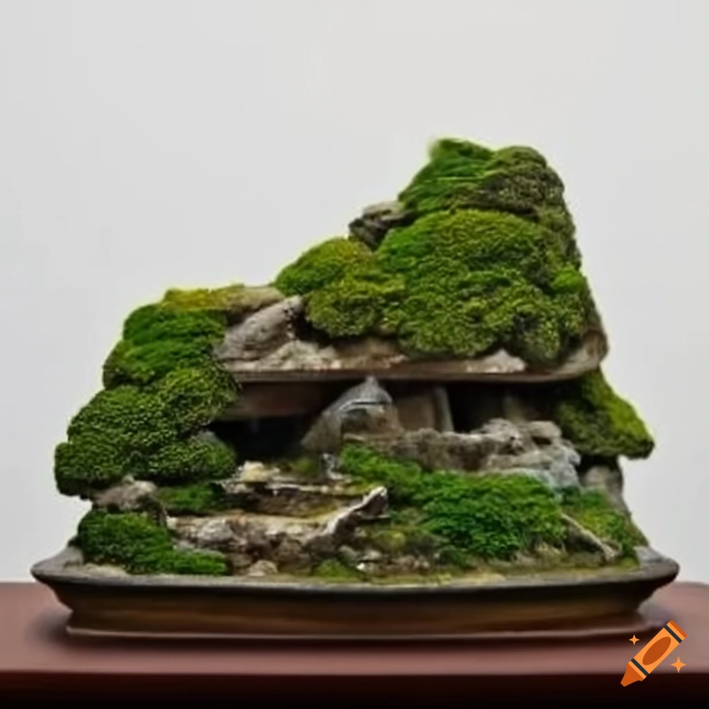 Penjing landscape art on Craiyon