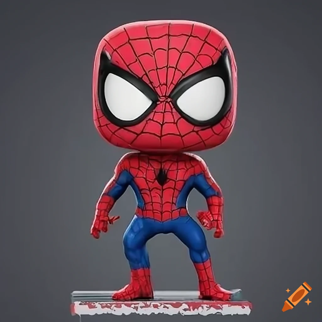Spider-man funko collectible on Craiyon