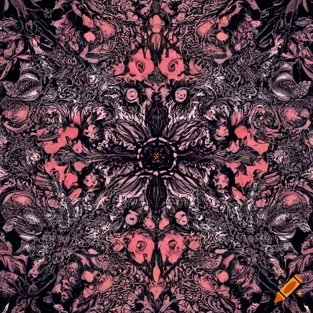 Gothic flower pattern