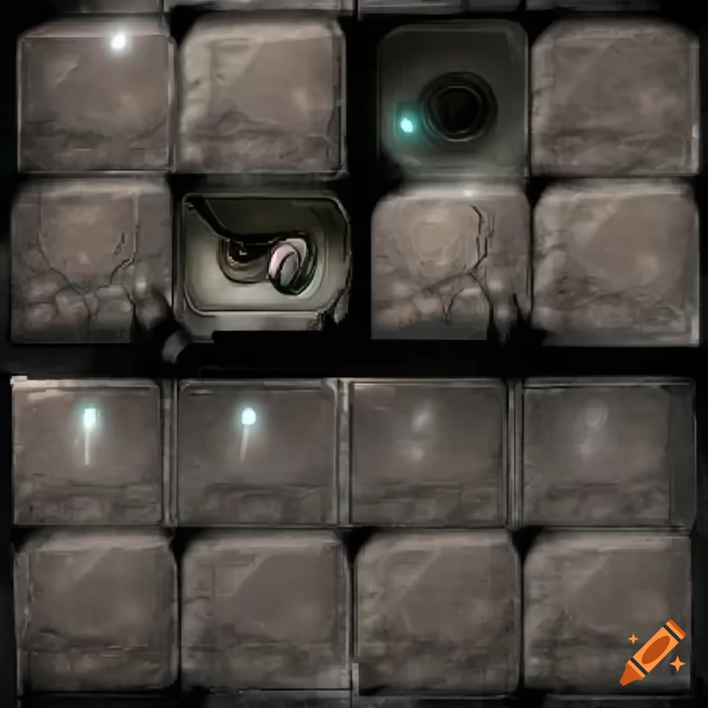 Realistic rock platform tiles for Metroid Dread game on Craiyon