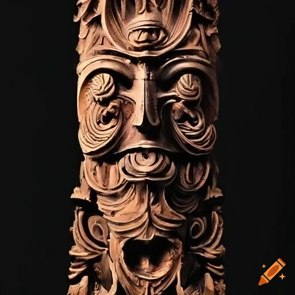 Detailed architectural stave carving in hd on Craiyon