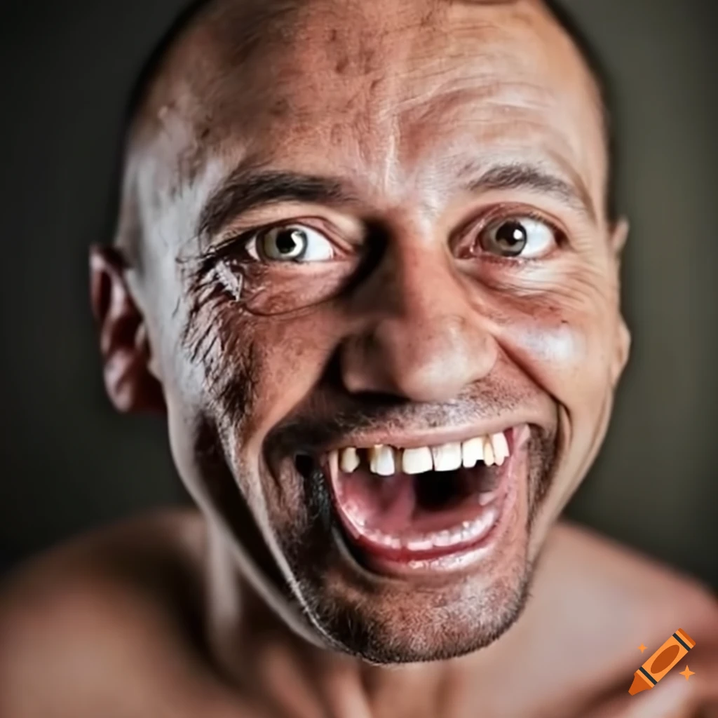 Portrait of a happy older man with great cheekbones on Craiyon
