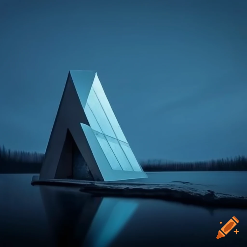 Illusory design of a minimalist tower cabin on Craiyon