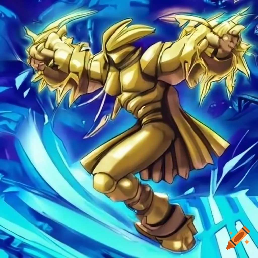 Yugioh card with battlin boxer artwork on Craiyon