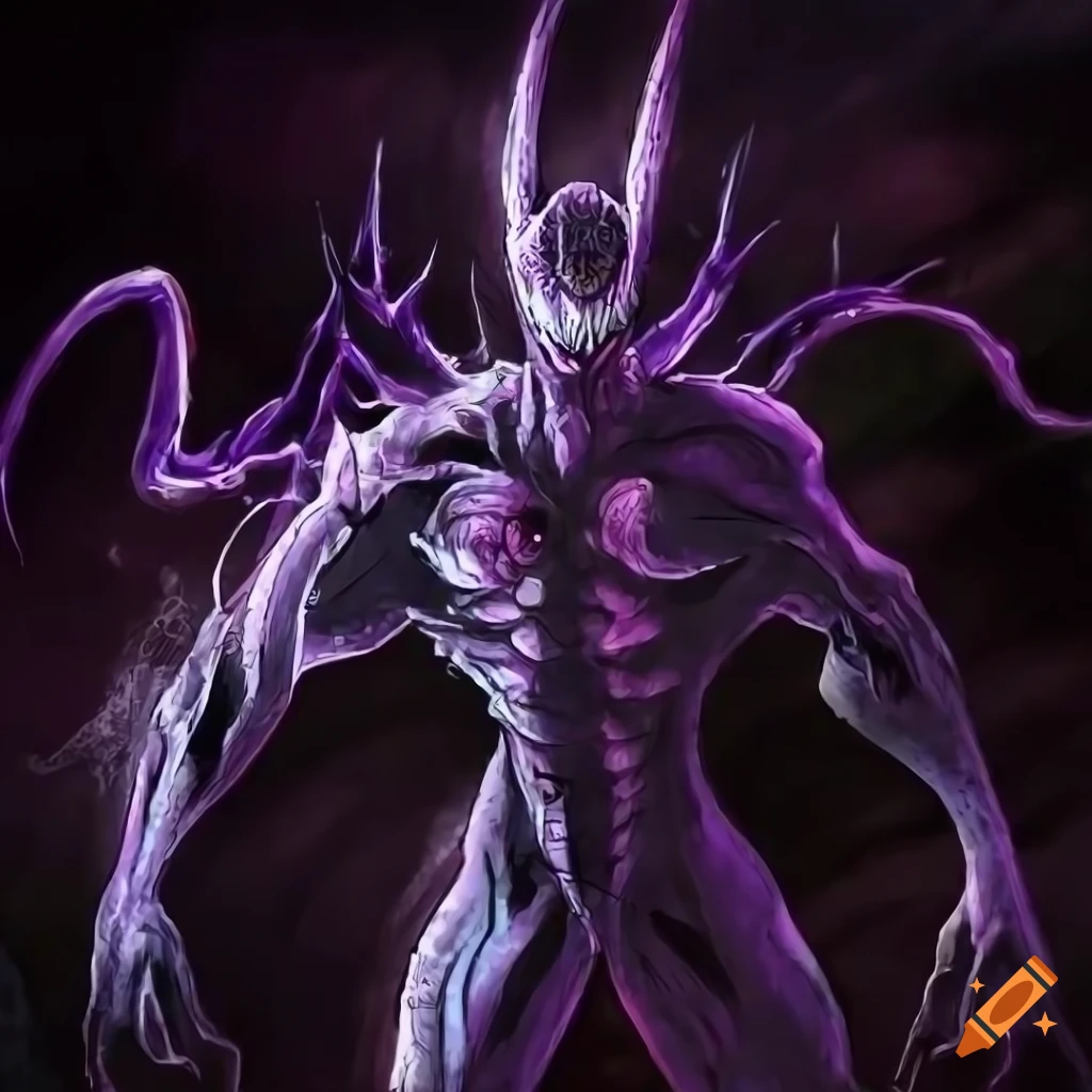 Dynamic drawing of a powerful and mysterious creature in action on Craiyon