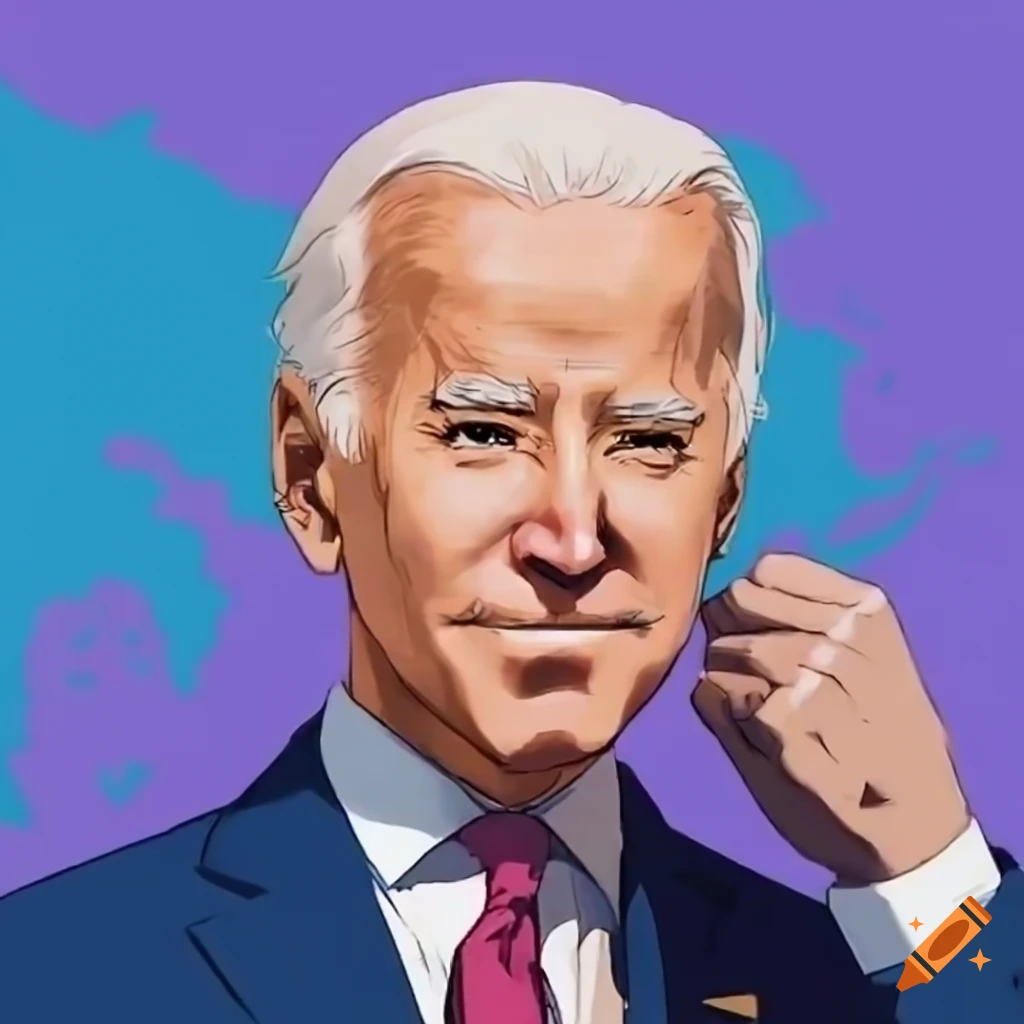 Joe biden holden his hand out in the art style of gravity falls cartoon on Craiyon