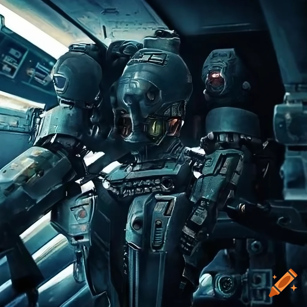 Photograph of a detailed mecha with cockpit