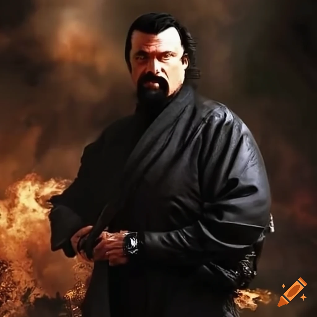 Steven Seagal wields a katana in 'Above the Law' on Craiyon