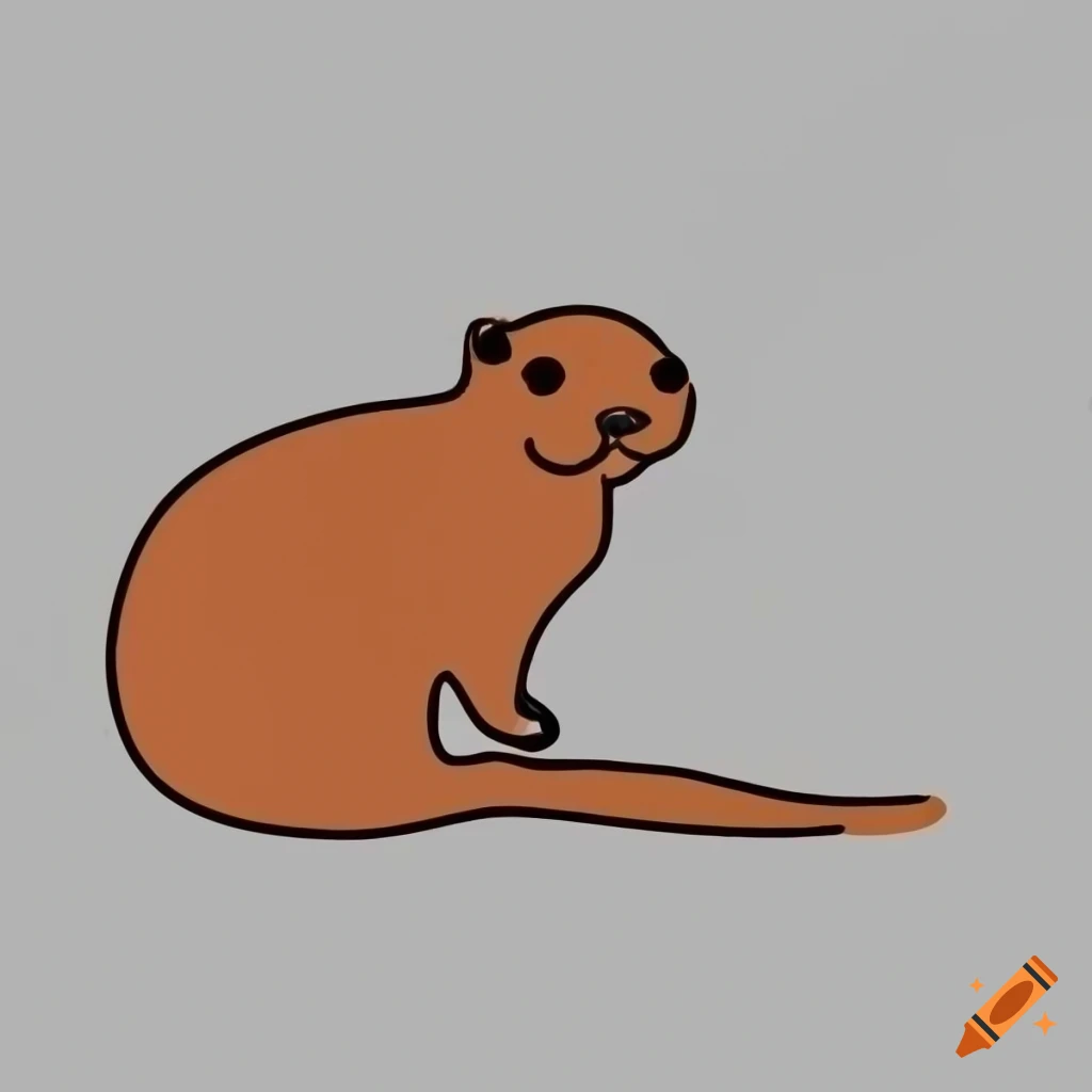Minimalistic Line Drawing Of A Gopher minimalistic-line-drawing-of-a-gopher
