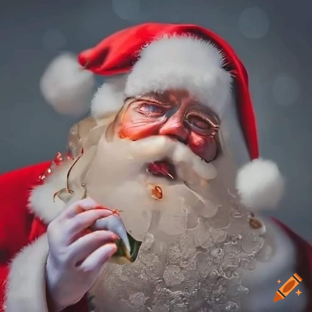 Vintage potato santa claus with unique features on Craiyon