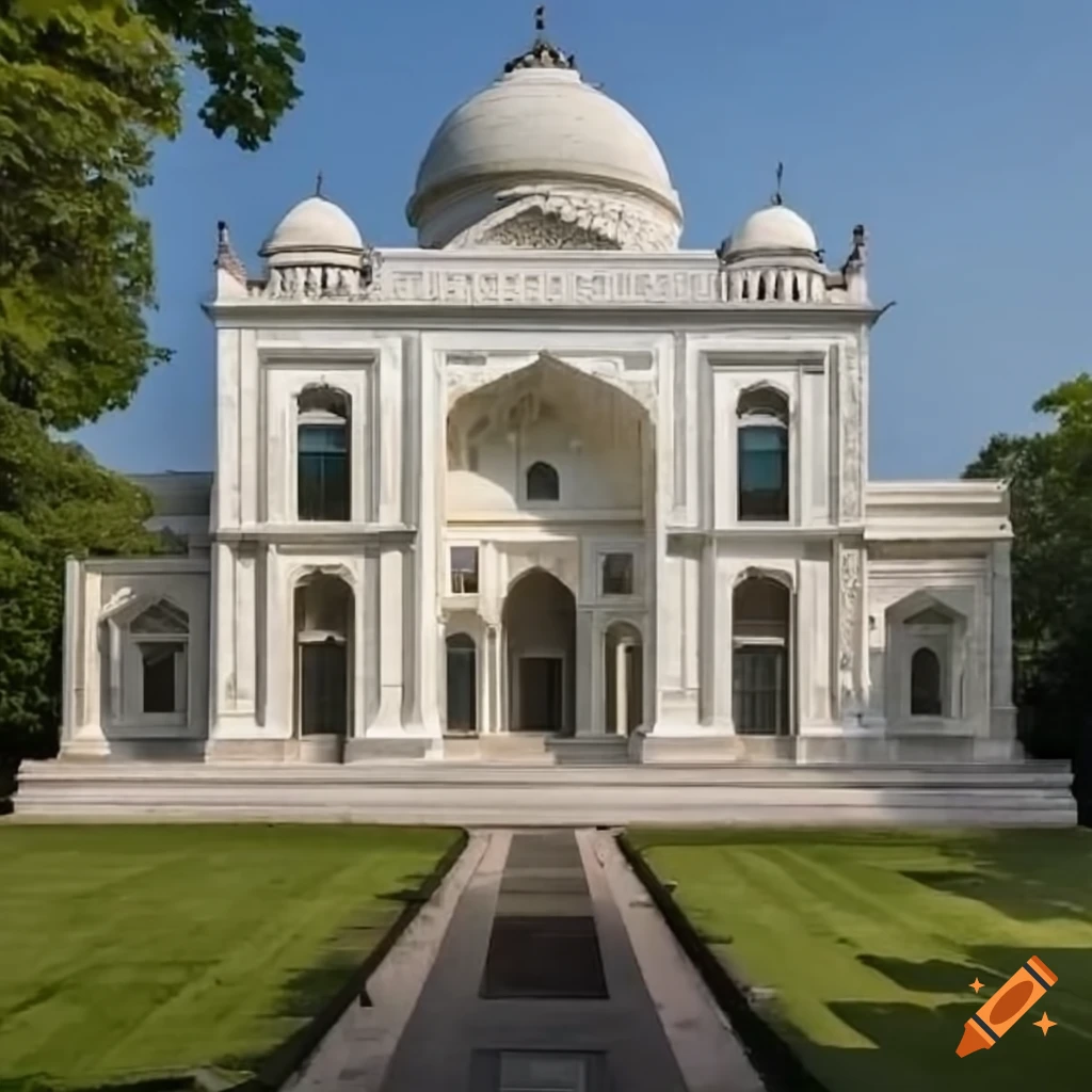 Whitemarsh hall architectural style inspired by taj mahal full front ...