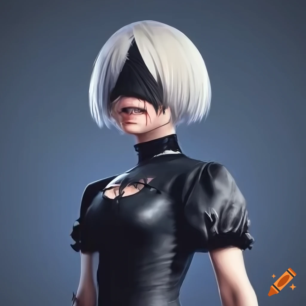 Nier automata 2b real on Craiyon