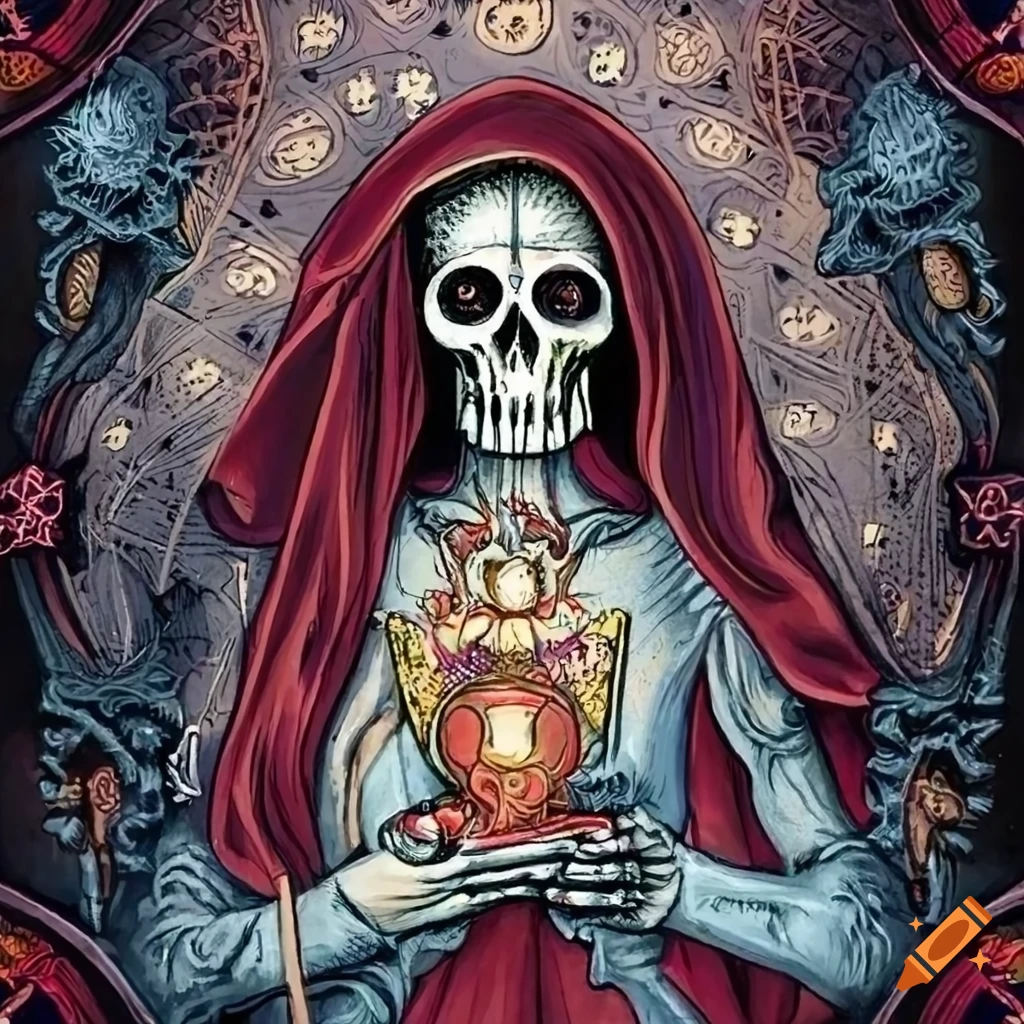 Illustration of the death tarot card