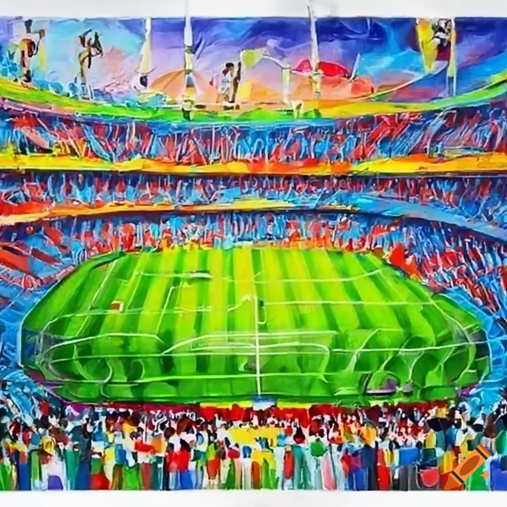 Football match with players as musical instruments