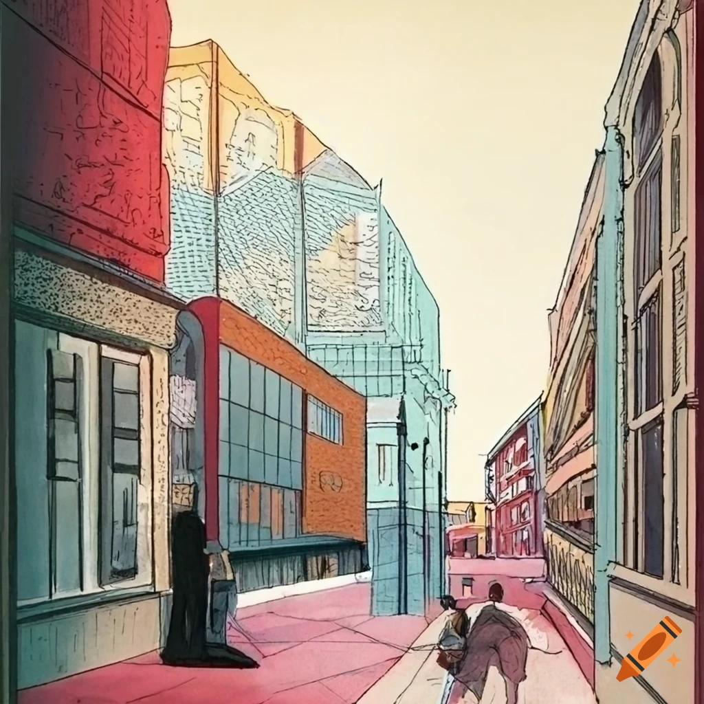 Post-apocalyptic art in the style of jack davis depicting toronto on ...