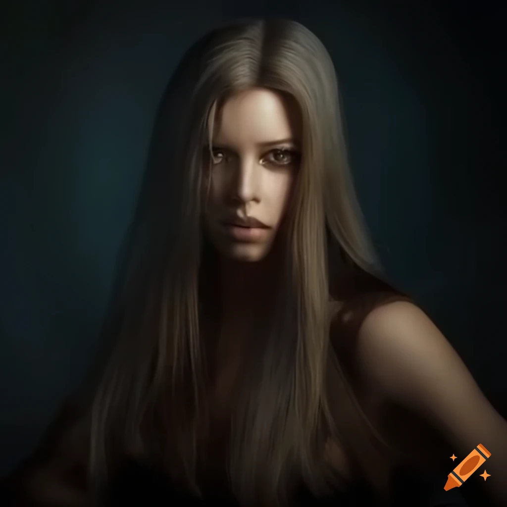 Ultrarealistic depiction of a female space warrior on Craiyon