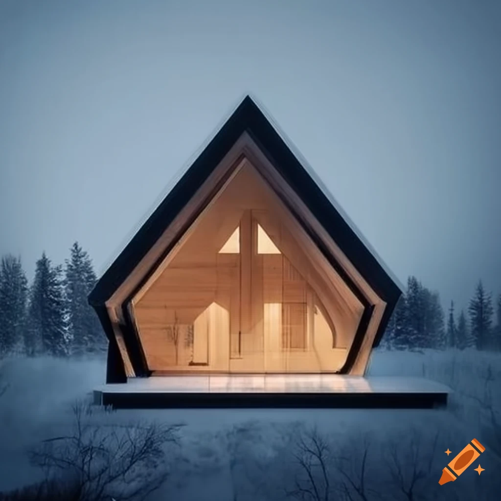 Sophisticated nordic minimalism tower cabin architecture on Craiyon