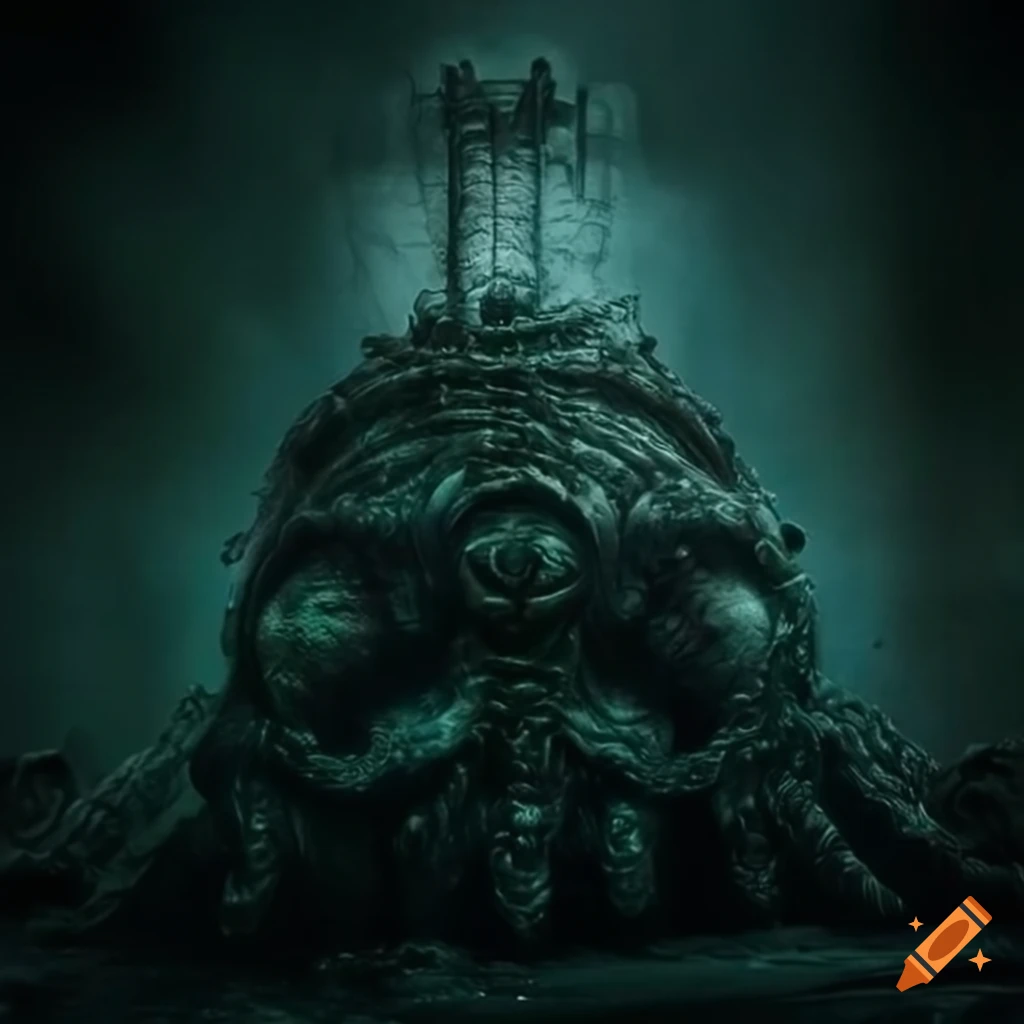 Illustration of a lovecraft inspired tank