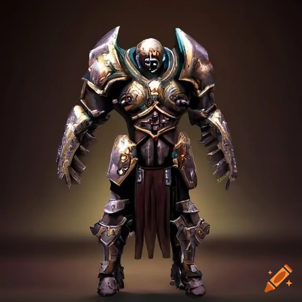 Image of a towering and formidable warforged