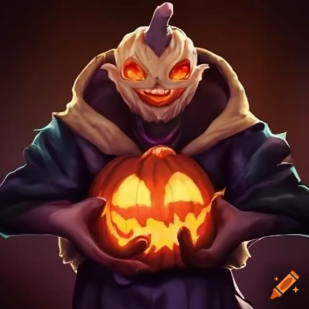 Jax league of legends halloween lantern on Craiyon