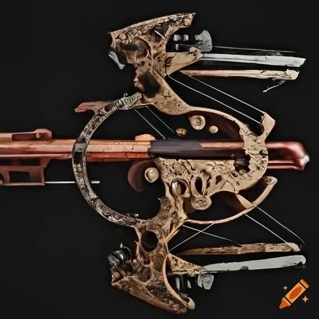 Image of a magic crossbow on Craiyon