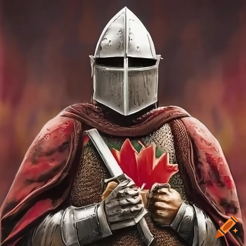 Image of a canadian knight on Craiyon