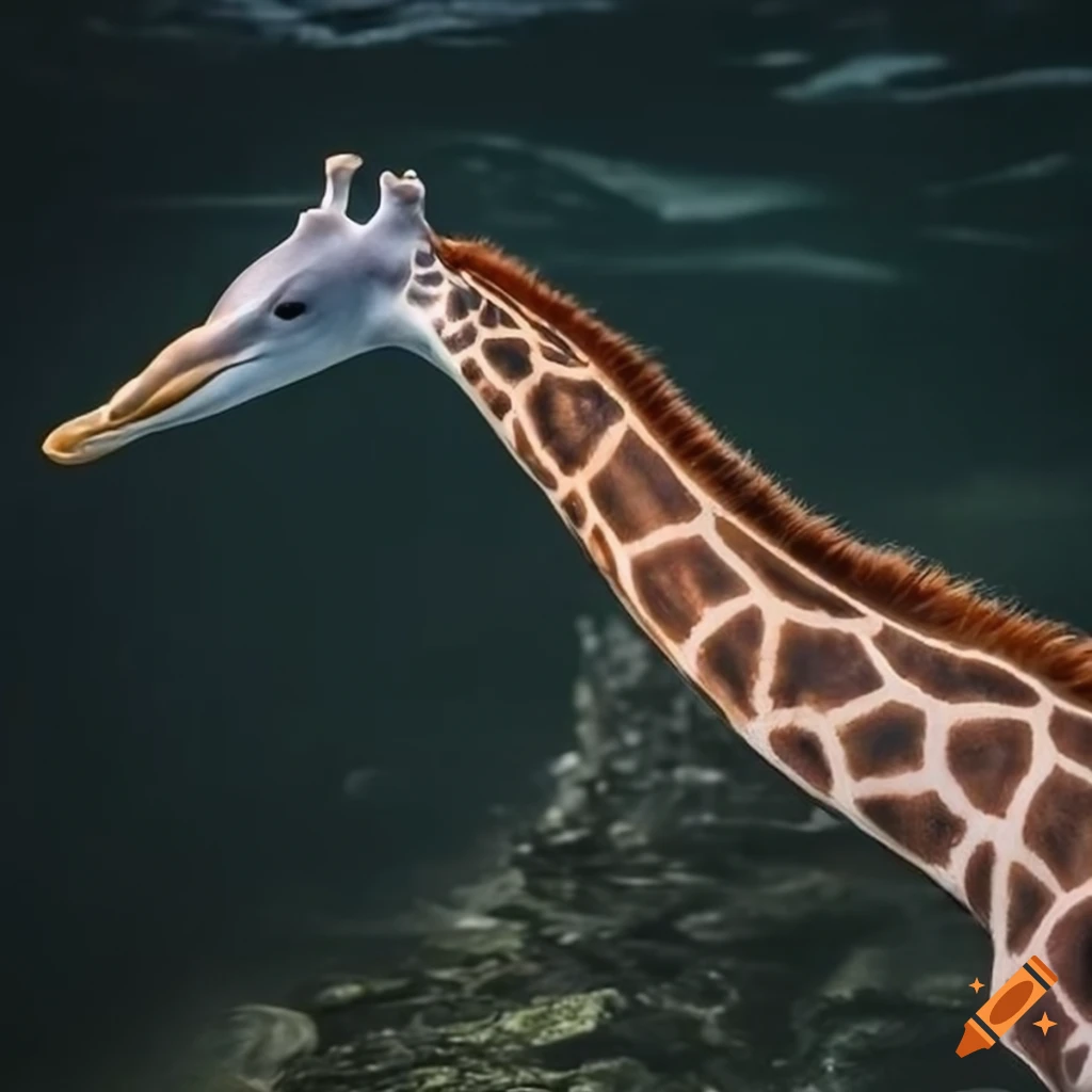Silly giraffe on Craiyon