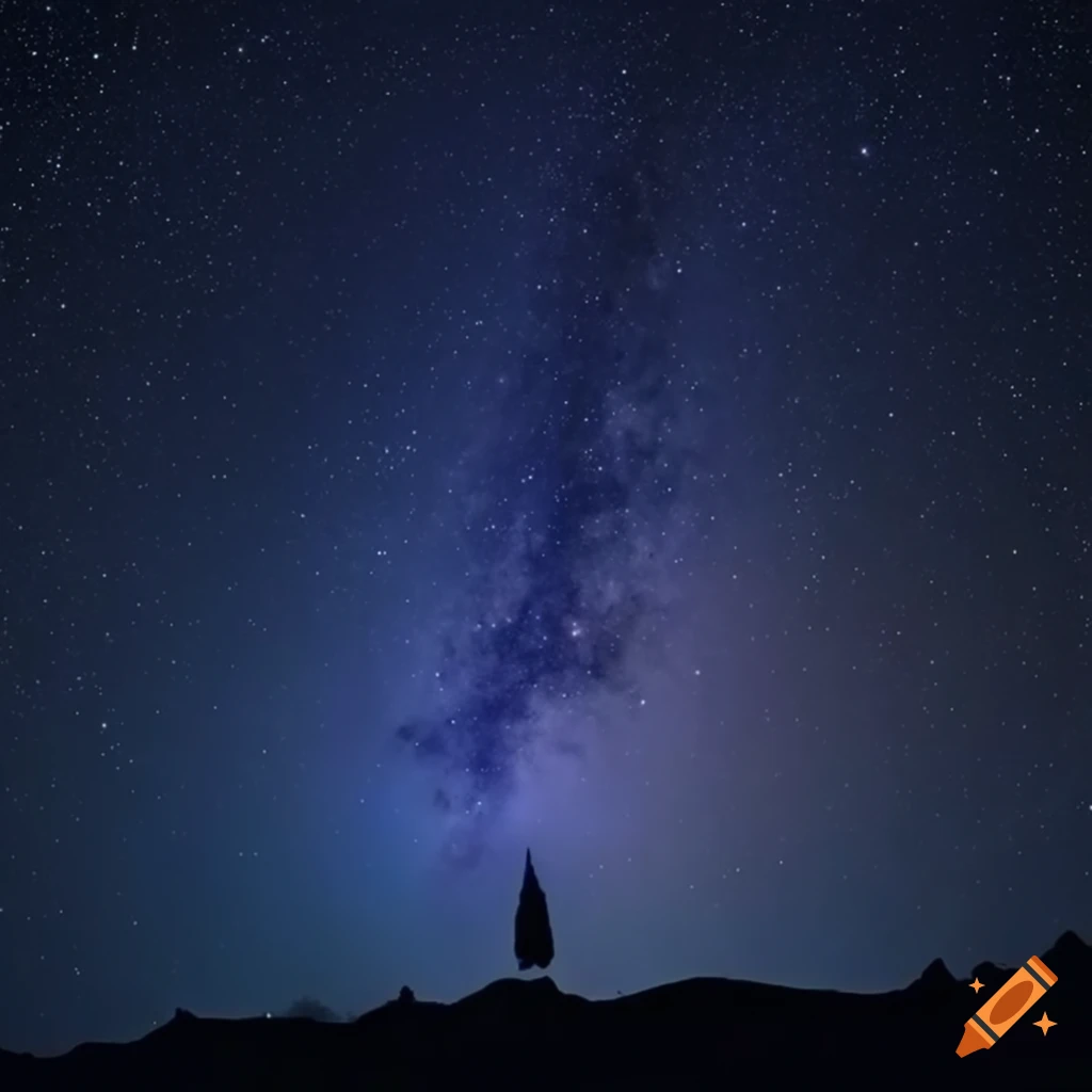 Gabbro towers with milky way and planets in the background on Craiyon