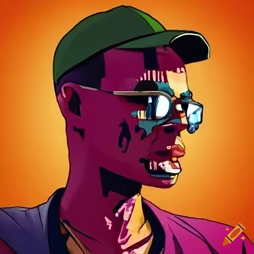 Crypto-themed profile picture for social media on Craiyon