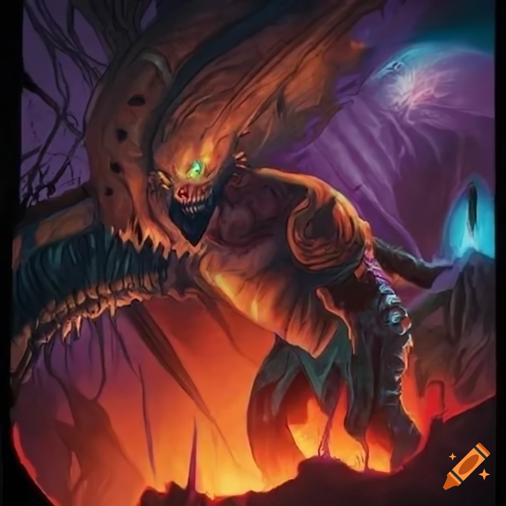 Image of a scary skylander character on Craiyon